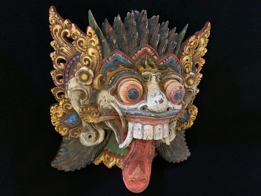 Rangda Bali Mask Balinese Mythology Demon Queen Balinese Mask Wood ...