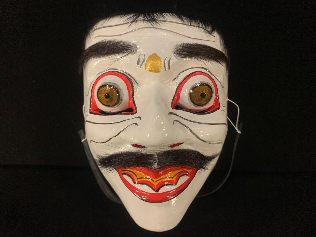 Hand Carved, Jauk Manis Barong Bali, Wooden Mask, Balinese Mask ...