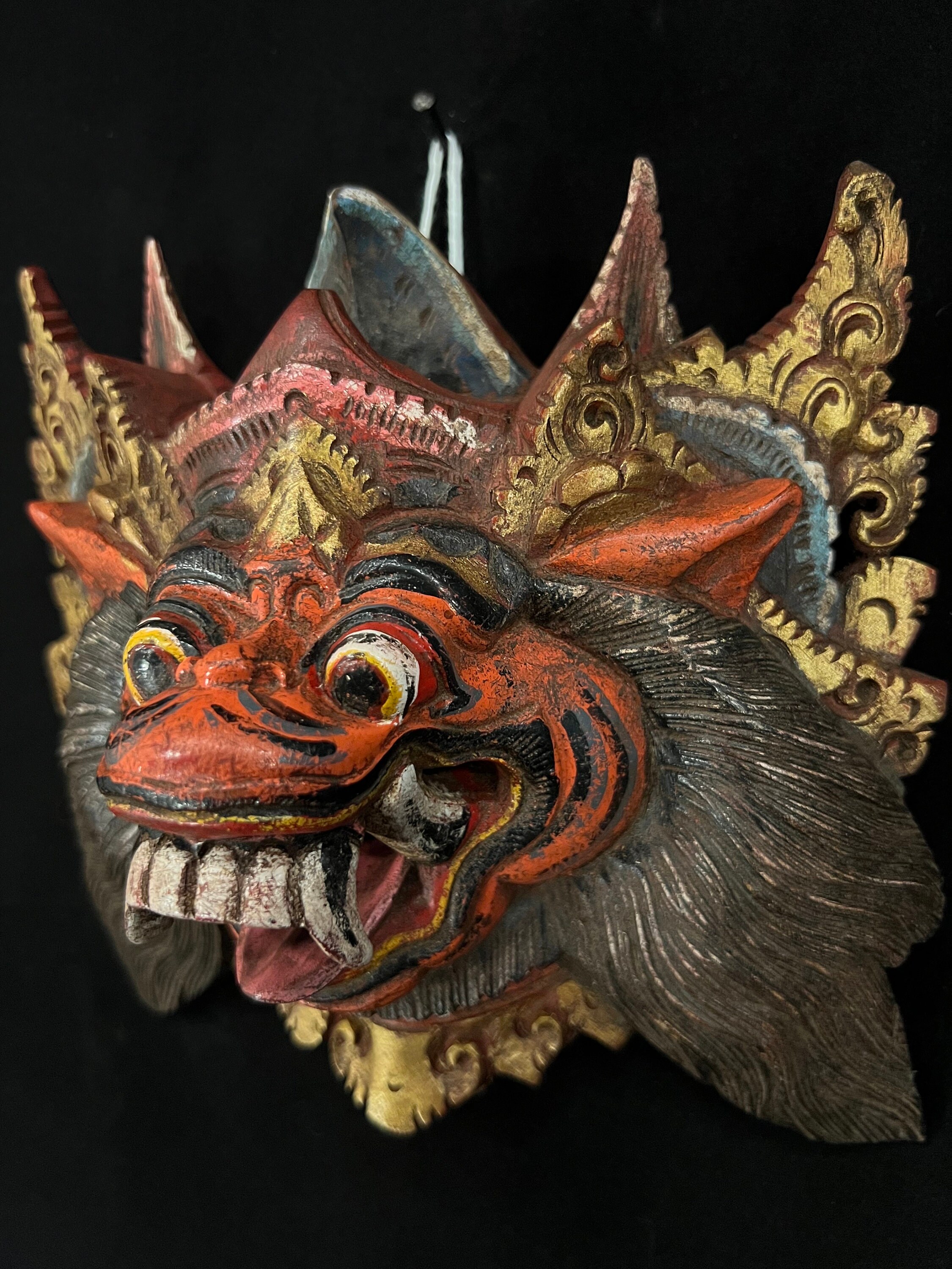 Sugriva Wooden Mask King Monkey Animal Statue Miniature - Etsy