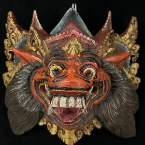 Sugriva Wooden Mask, King Monkey, Animal Statue, Miniature, Antique ...