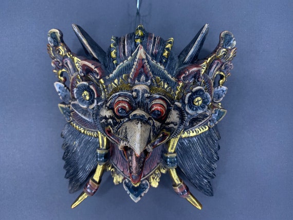 Sculpture Wall Decor Paksi Mask Garuda Wooden Mask Wooden Balinese Mask ...