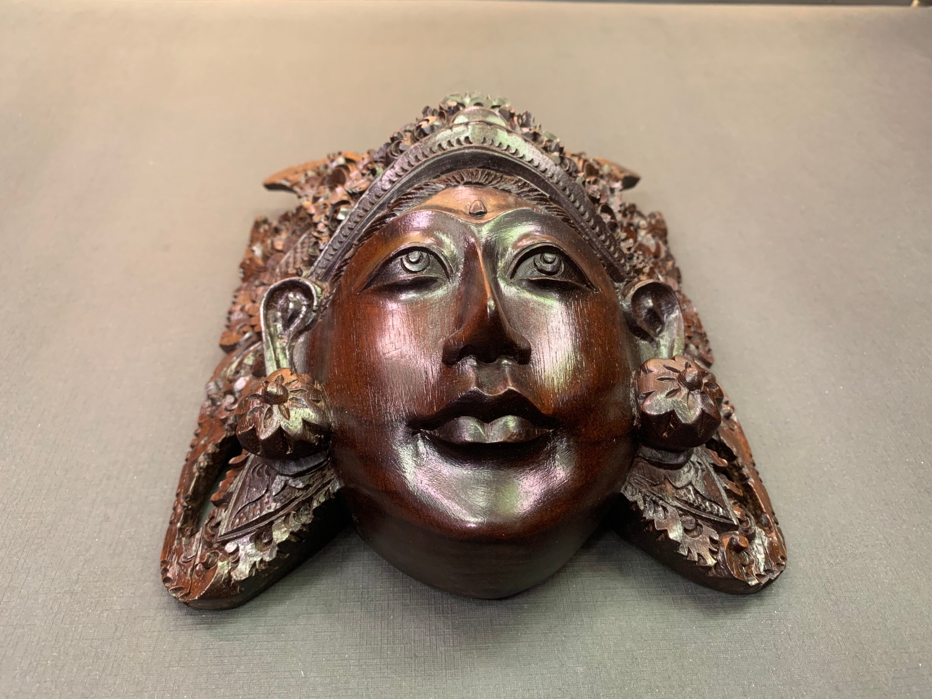 Dewi Sri Wooden Mask Devi Sri Limited Edition Balinese - Etsy