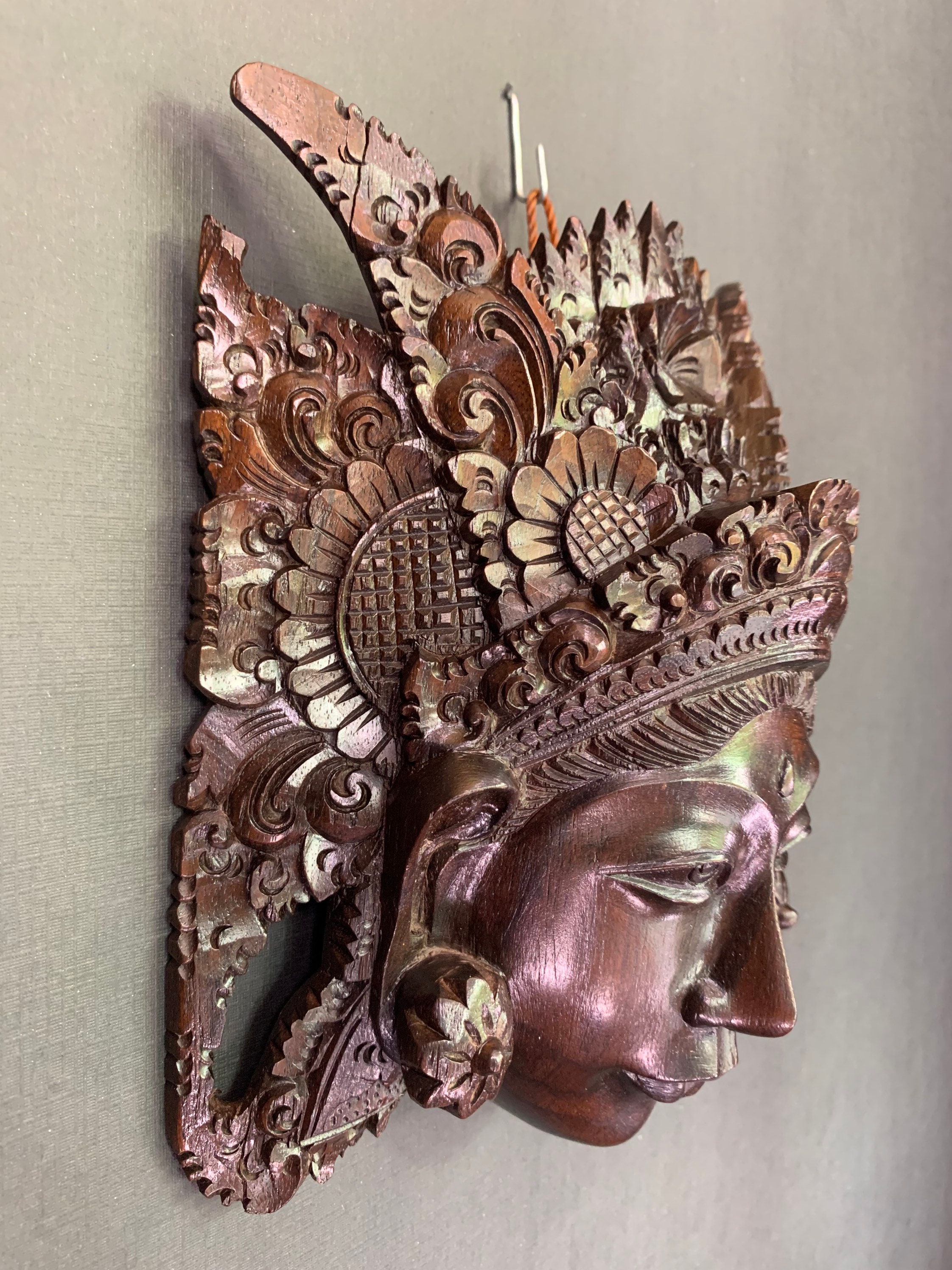 Dewi Sri Wooden Mask Devi Sri Limited Edition Balinese - Etsy