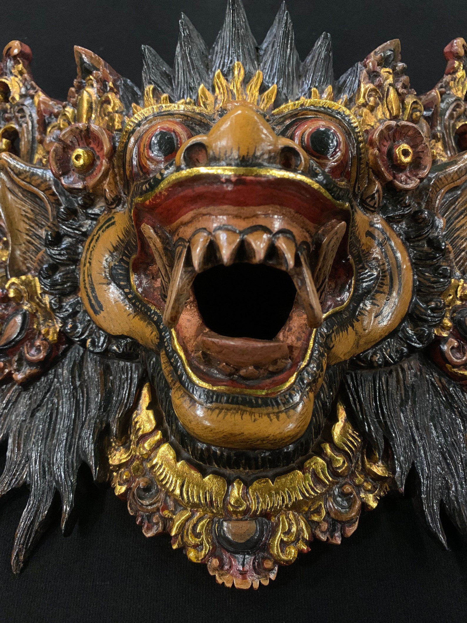 Antique Narasimha Bali Wooden Mask Balinese Lion Wood - Etsy