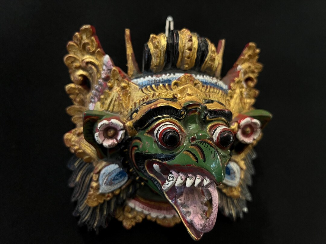 Hand Carved Garuda Mask: Teak Balinese Eagle Sculpture - Etsy