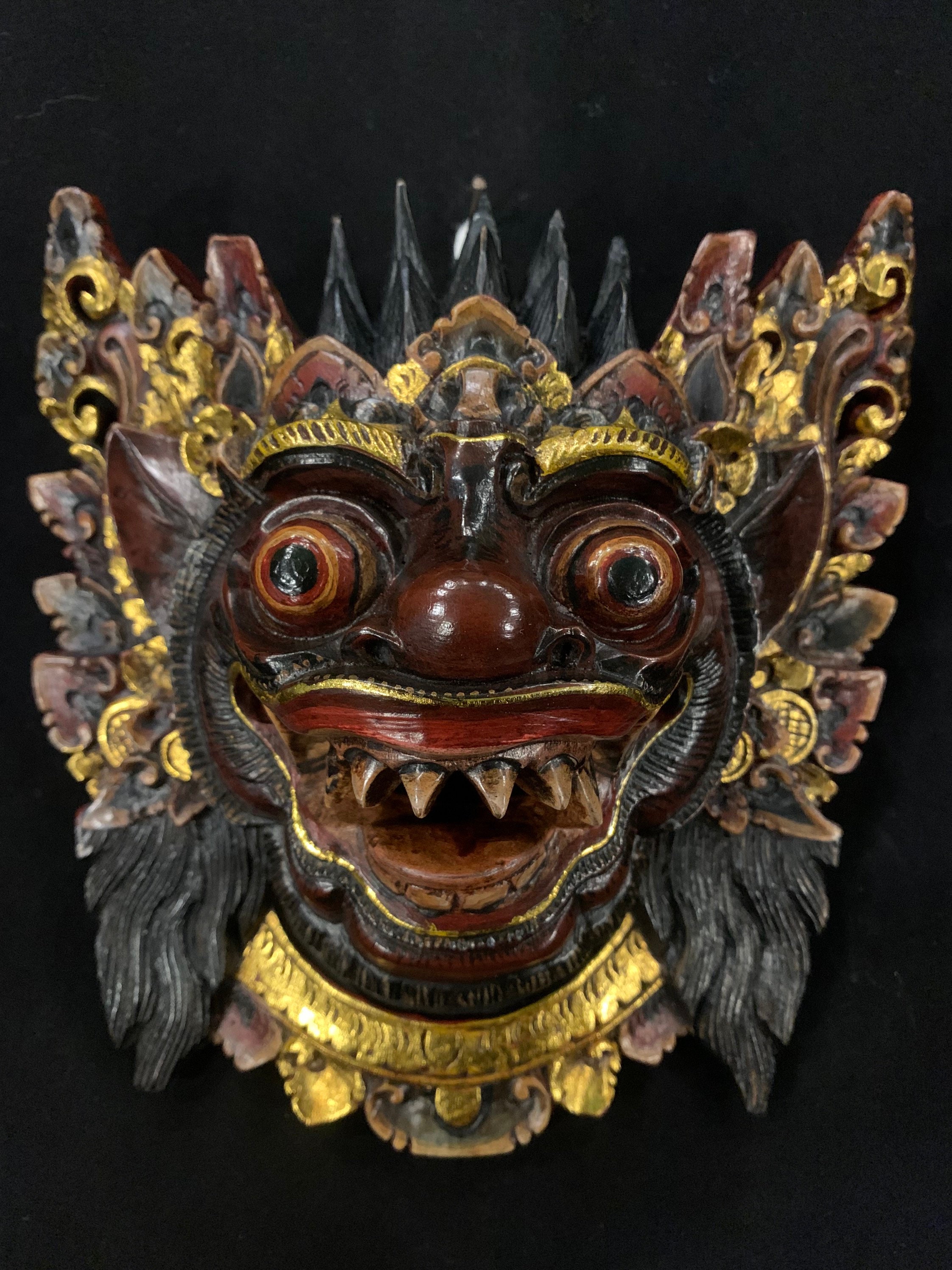 Vintage Boma Wood Balinese Mask Boma Bali Mask Hand Carving - Etsy