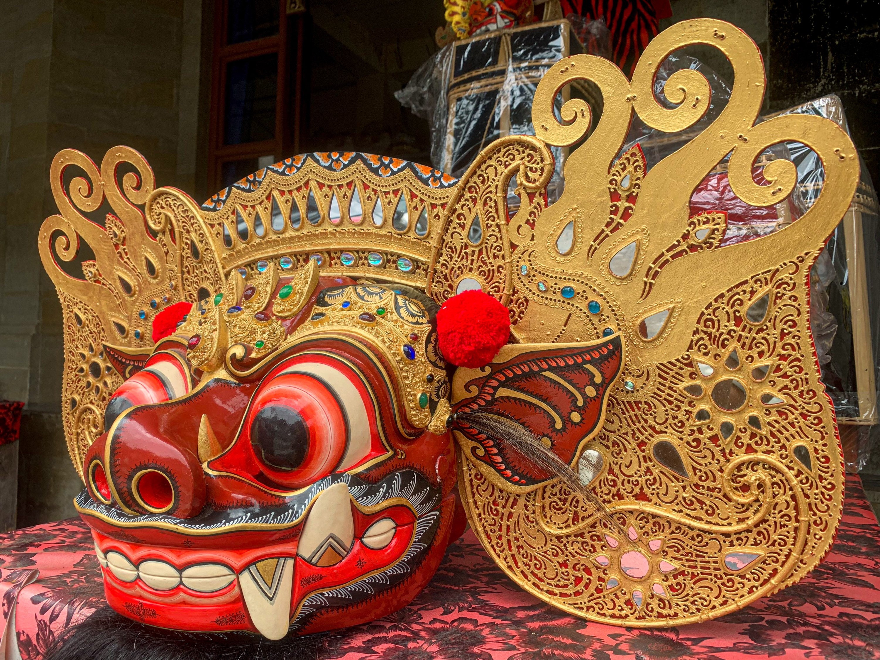 Barong Mask Wooden Barong Bali Mask Balinese Barong Hand - Etsy