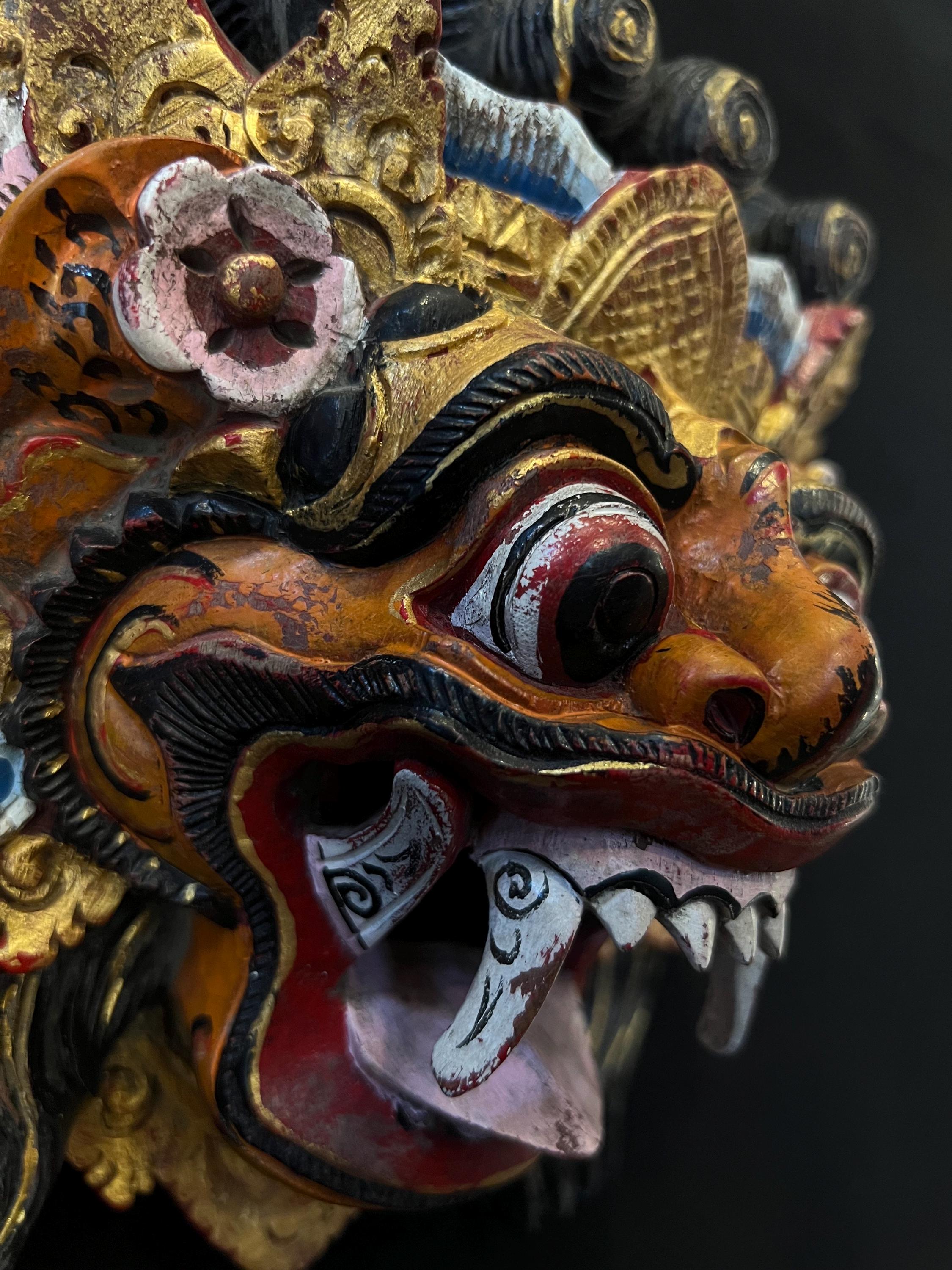 Boma Balinese Mask Wood Mask Giant Wood Bali Mask Wooden Sculpture Home ...
