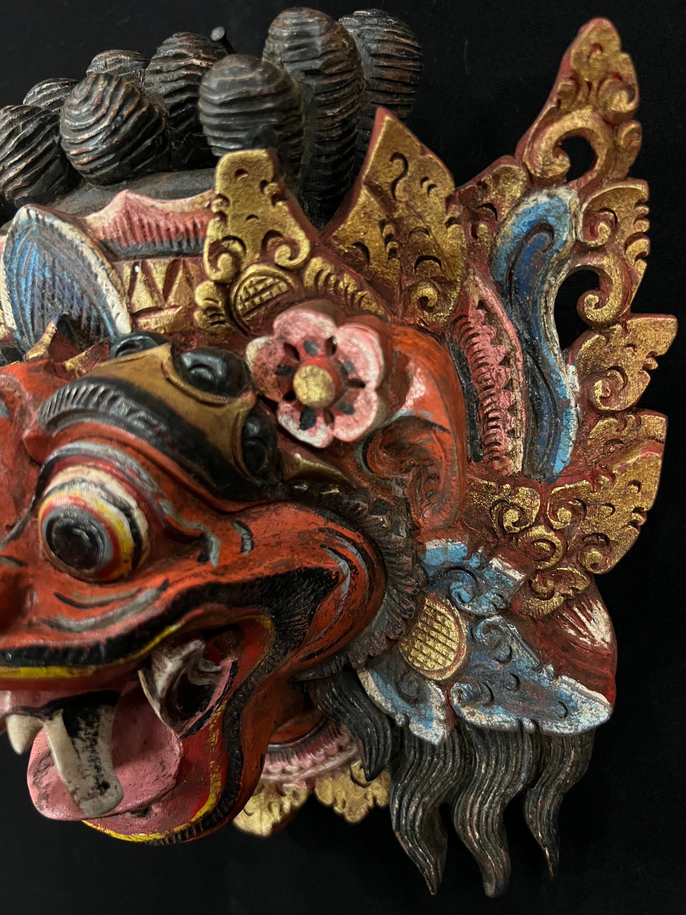 Boma Balinese Mask Wood Mask Giant Wood Bali Mask Wooden Sculpture Home ...