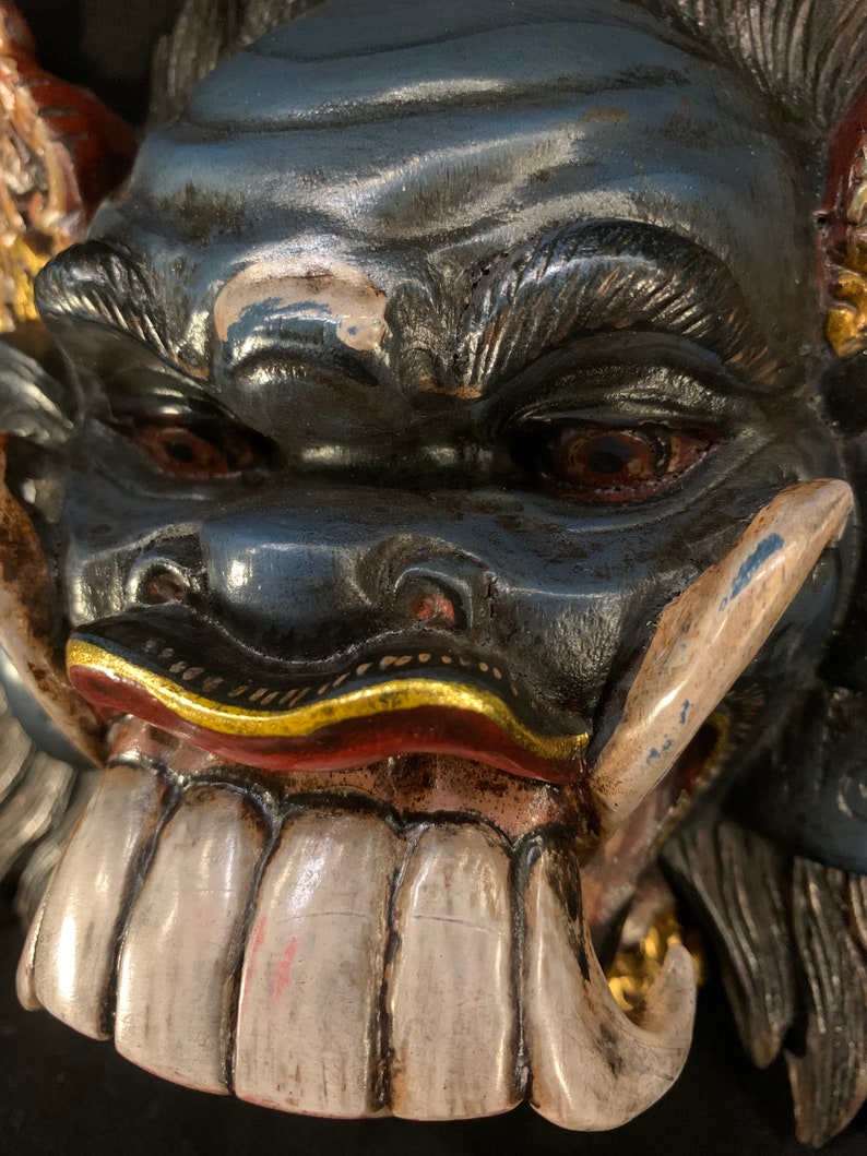 Celuluk Wooden Mask Balinese Calonarang Mask Bali Wood Wall - Etsy