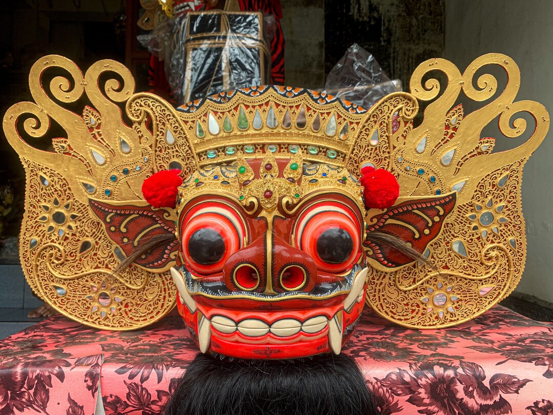 Barong Mask Wooden Barong Bali Mask Balinese Barong Hand - Etsy