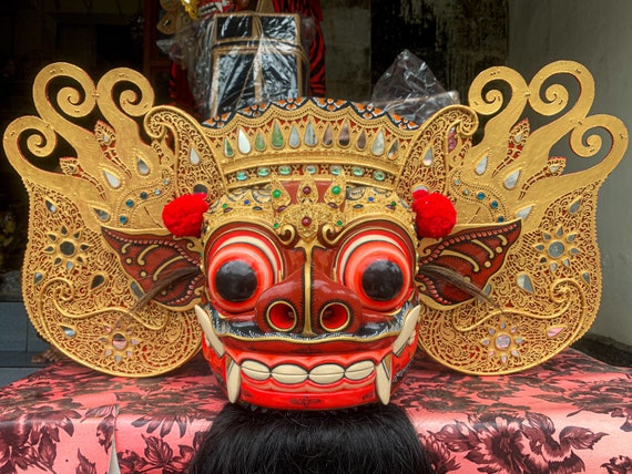 Barong Mask Wooden Barong Bali Mask Balinese Barong Hand | Etsy