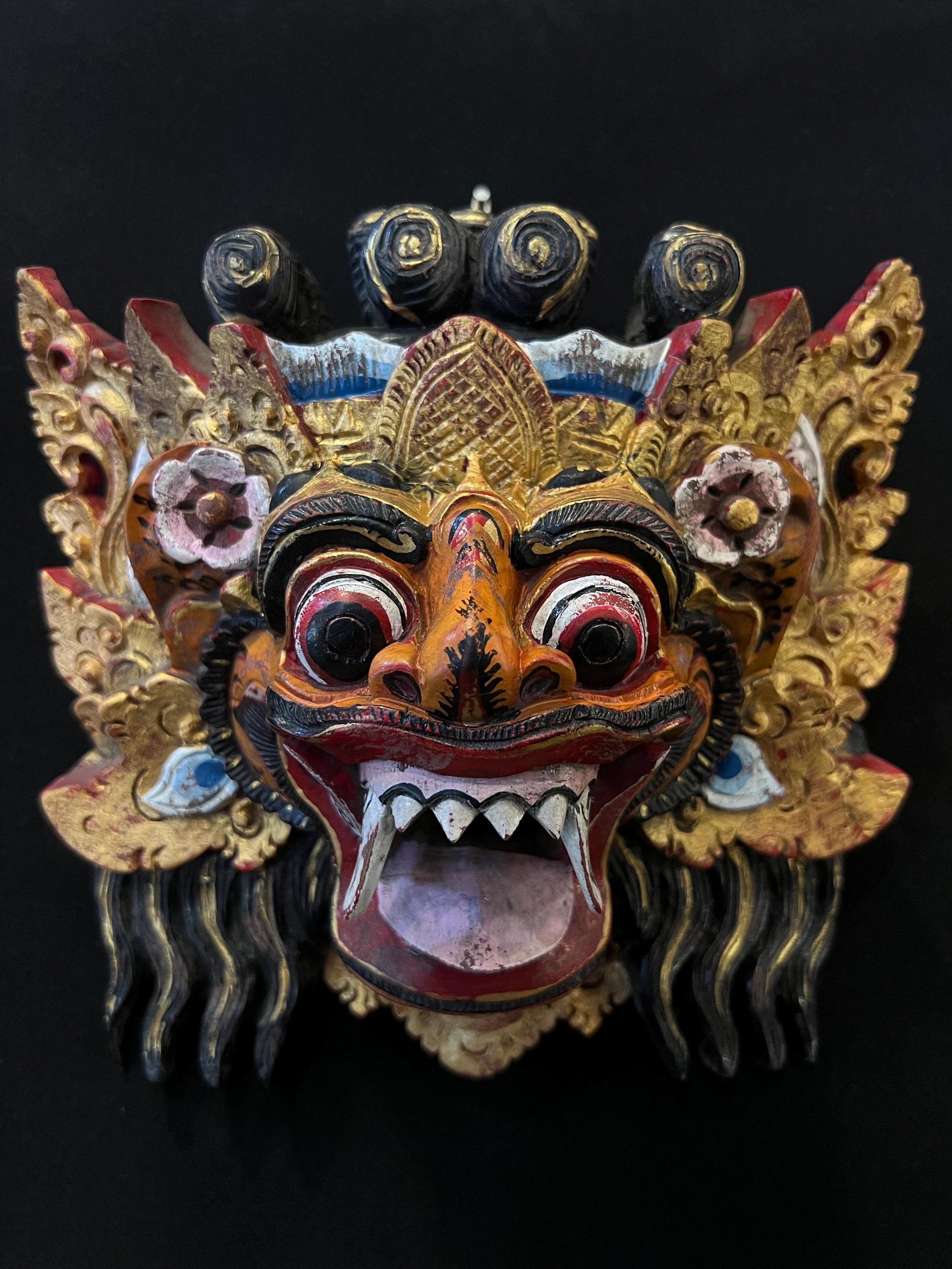 Boma Balinese Mask Wood Mask Giant Wood Bali Mask Wooden Sculpture Home ...