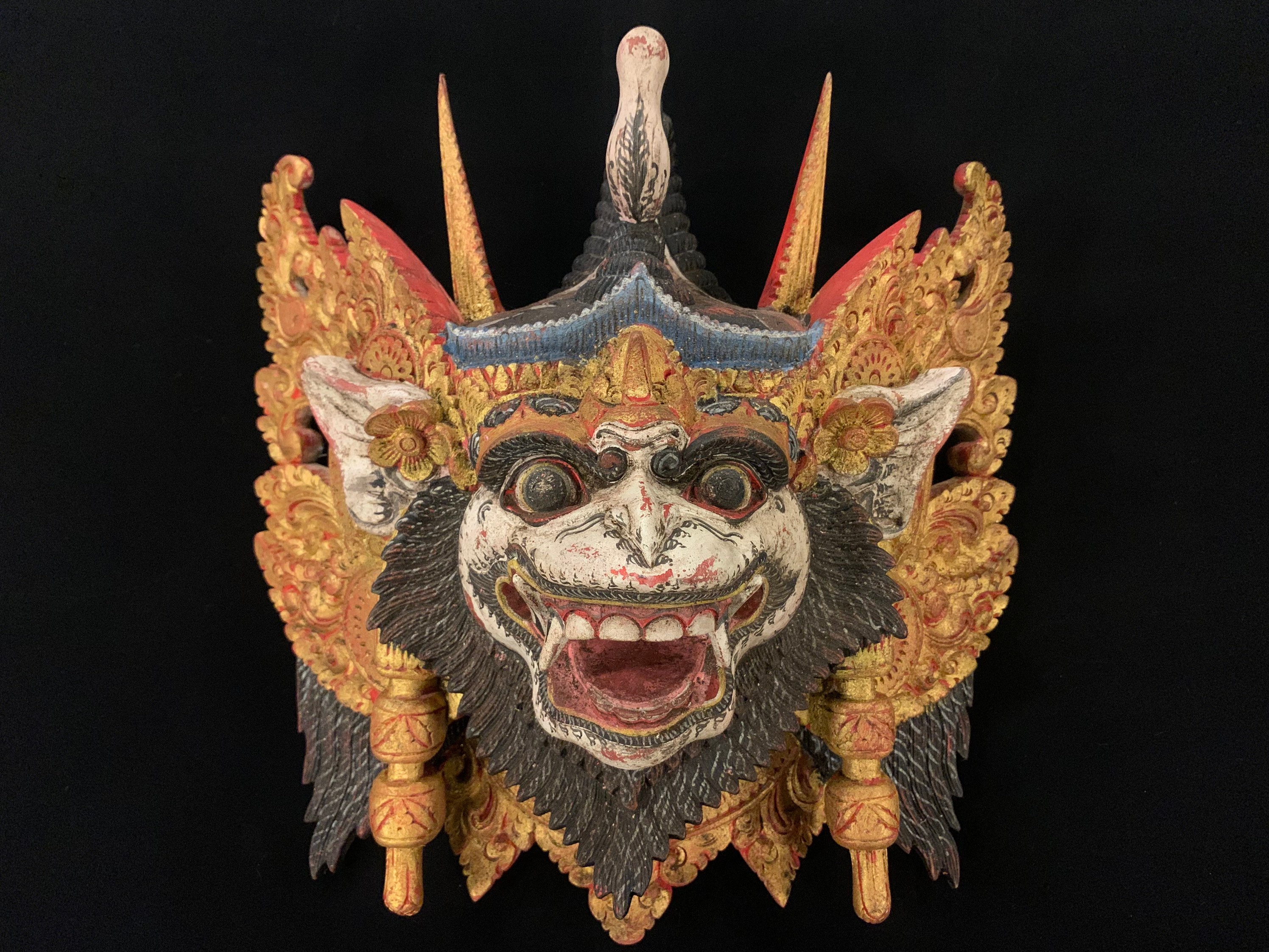 Vintage Hanuman Balinese Mask Wooden Sculpture Lord Monkey - Etsy