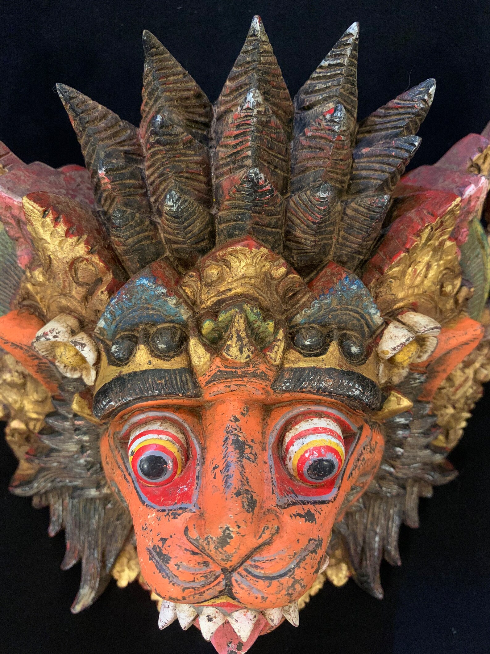 Narasimha Bali Wooden Mask Balinese Lion Wood Sculpture Hand Carving ...