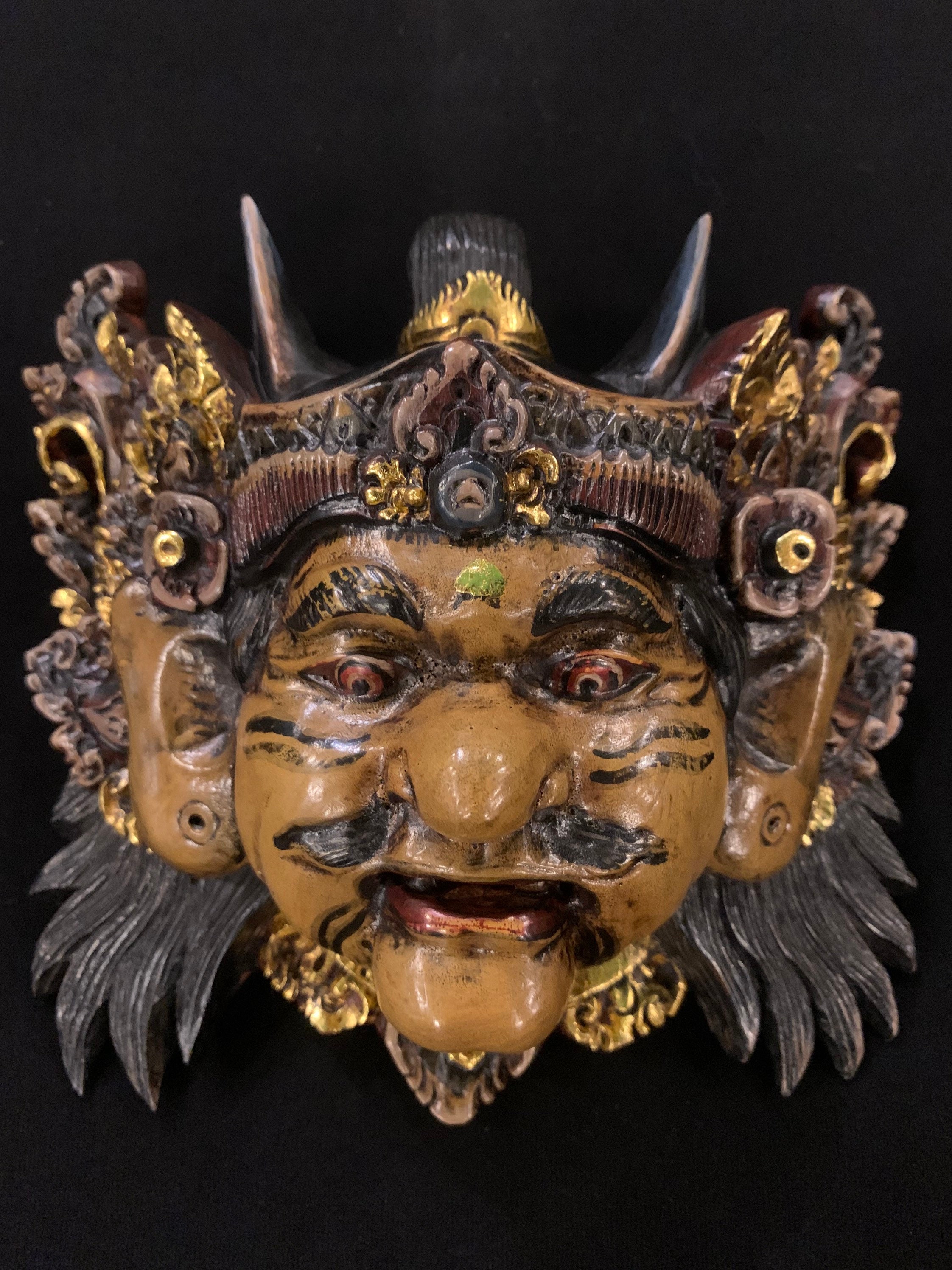 Antique Merdah Wooden Balinese Mask Bali Wood Mask Wall Art - Etsy