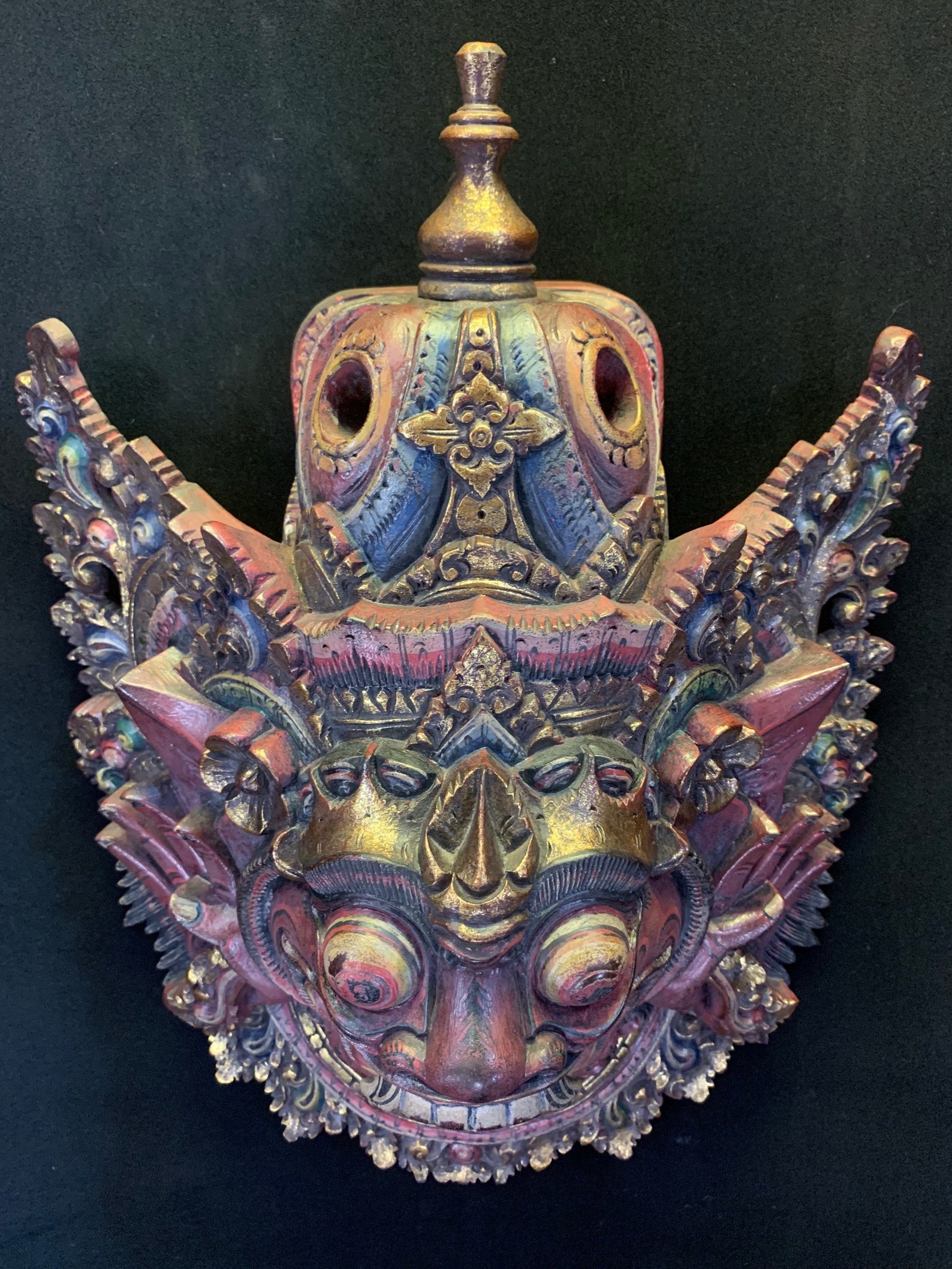 Vintage Boma Wood Balinese Mask Boma Bali Hand Carving Home - Etsy