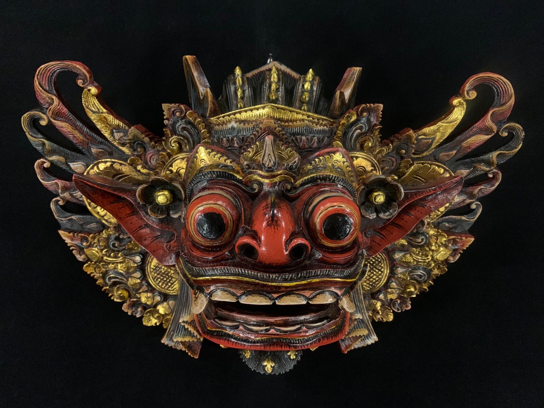 Huge Barong Wooden Mask, Balinese Mask Barong Bali Mask, Hand Carving ...