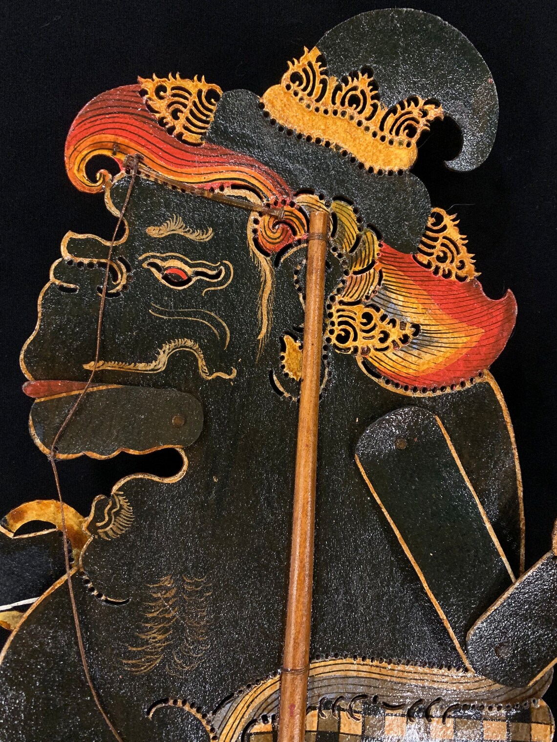 Vintage Wayang Kulit, Malen Balinese Wayang, Old Indonesian Shadow ...