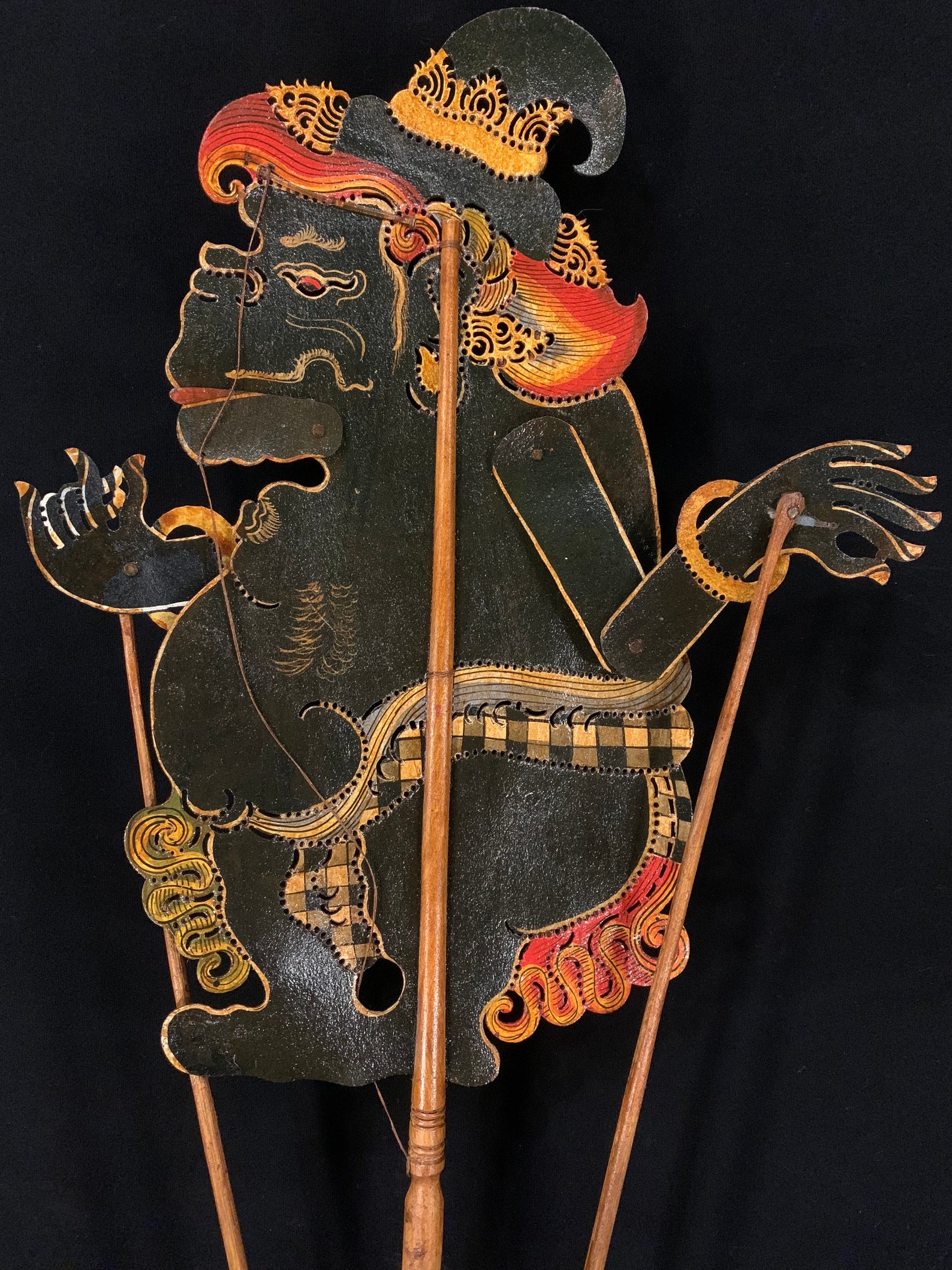 Vintage Wayang Kulit, Malen Balinese Wayang, Old Indonesian Shadow ...