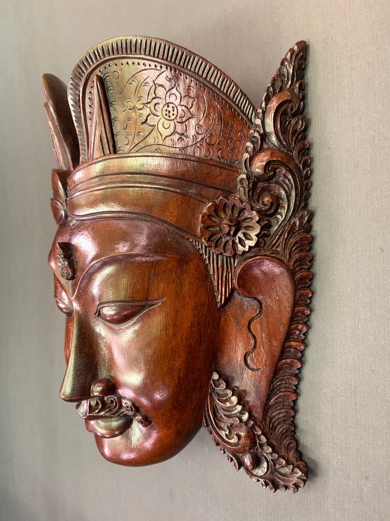 Rama Mask, Ramayana Story, Limited Edition, Balinese Mask, Wooden ...