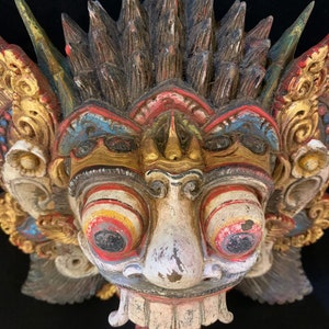 Rangda Bali Mask Balinese Mythology Demon Queen Balinese Mask Wood ...