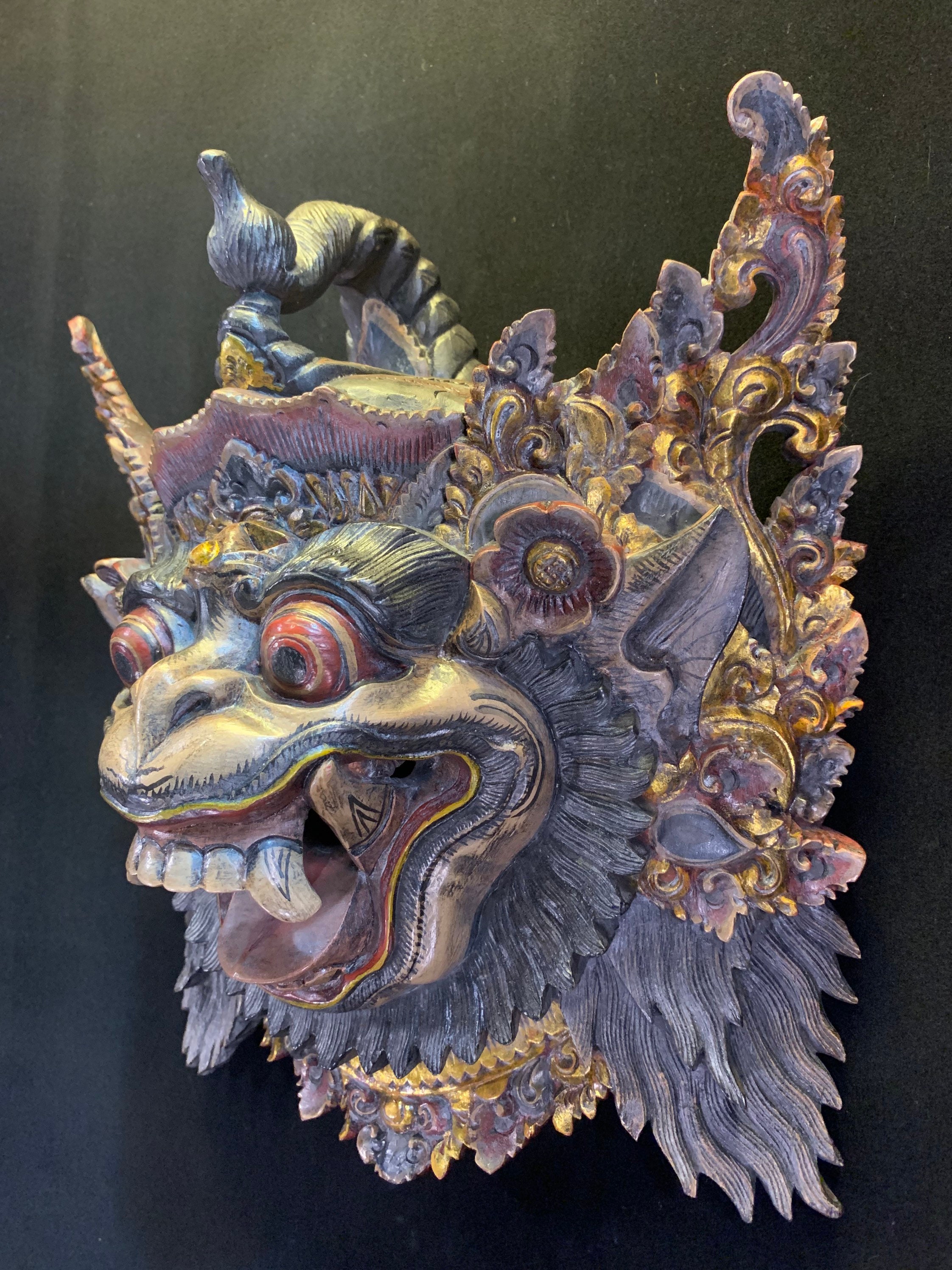 Wooden Hanuman Balinese Mask Bali Wood Mask Home Decor Wall Art Decor ...