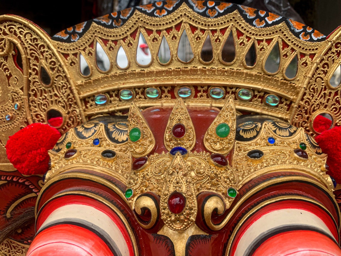 Barong Mask Wooden Barong Bali Mask Balinese Barong Hand | Etsy