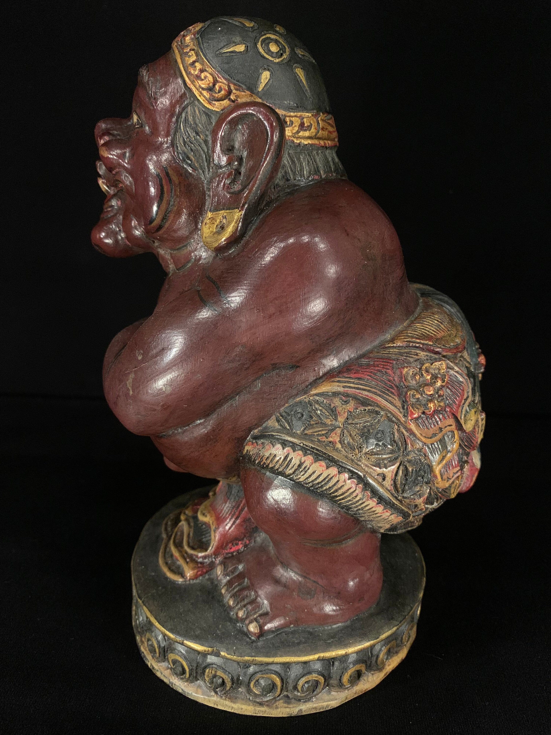 Semar Vintage Wood Statue Bali Wood Sculpture Balinese Legend Antique ...