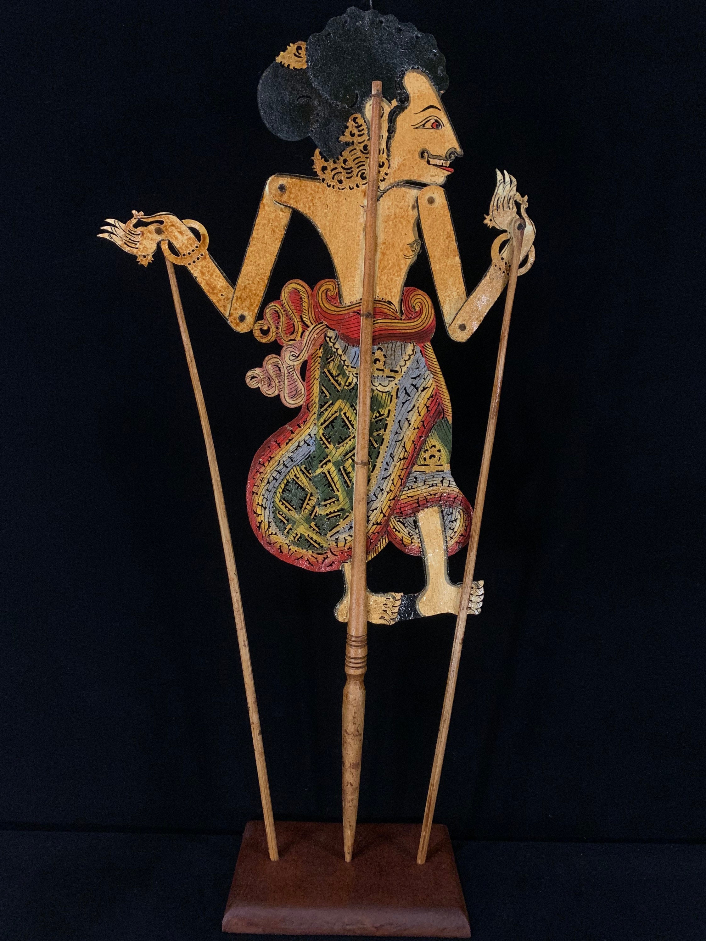Vintage Balinese Wayang Kulit Puppet, Darmawangsa Shadow Puppet ...