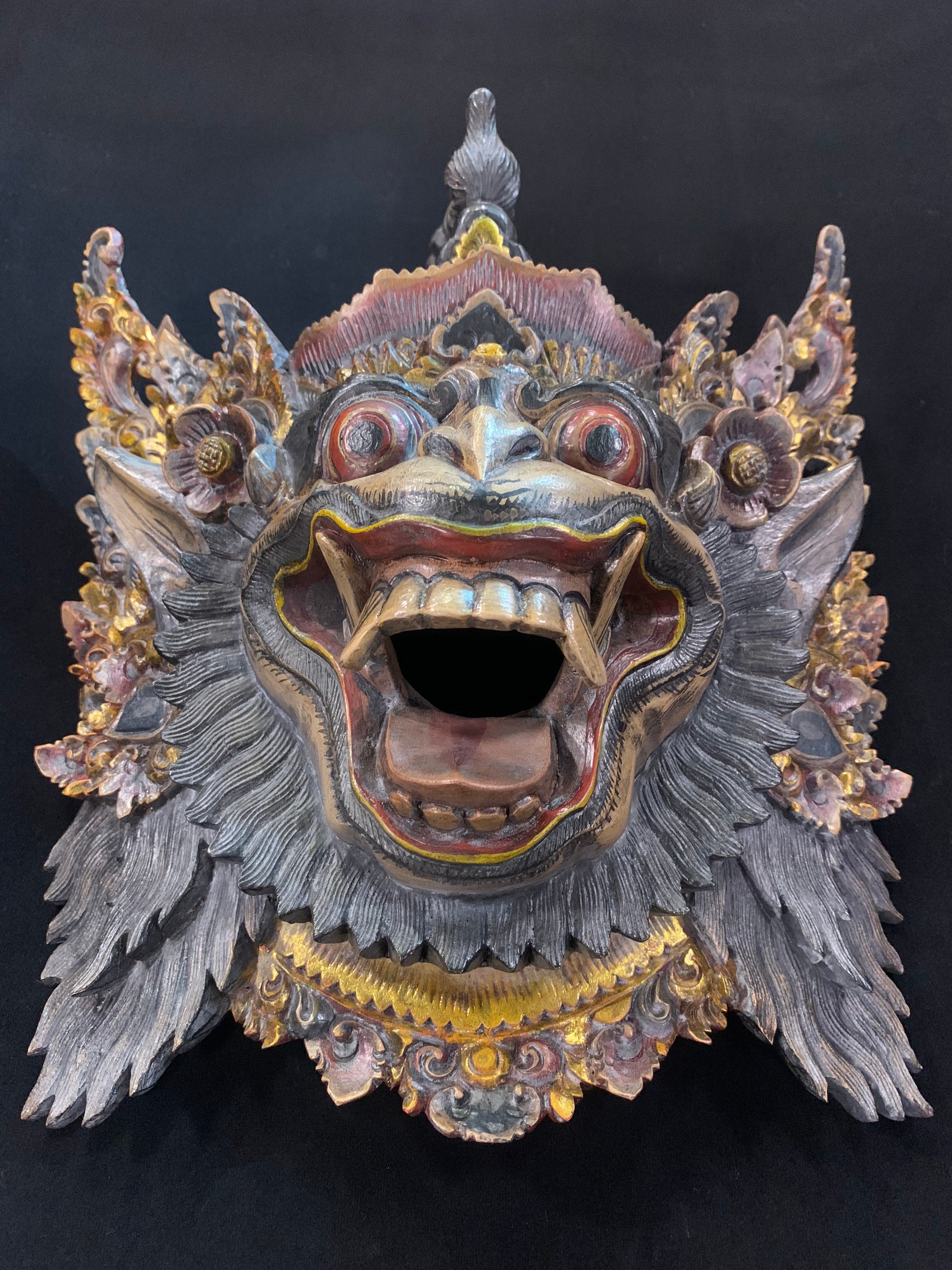 Wooden Hanuman Balinese Mask Bali Wood Mask Home Decor Wall Art Decor ...