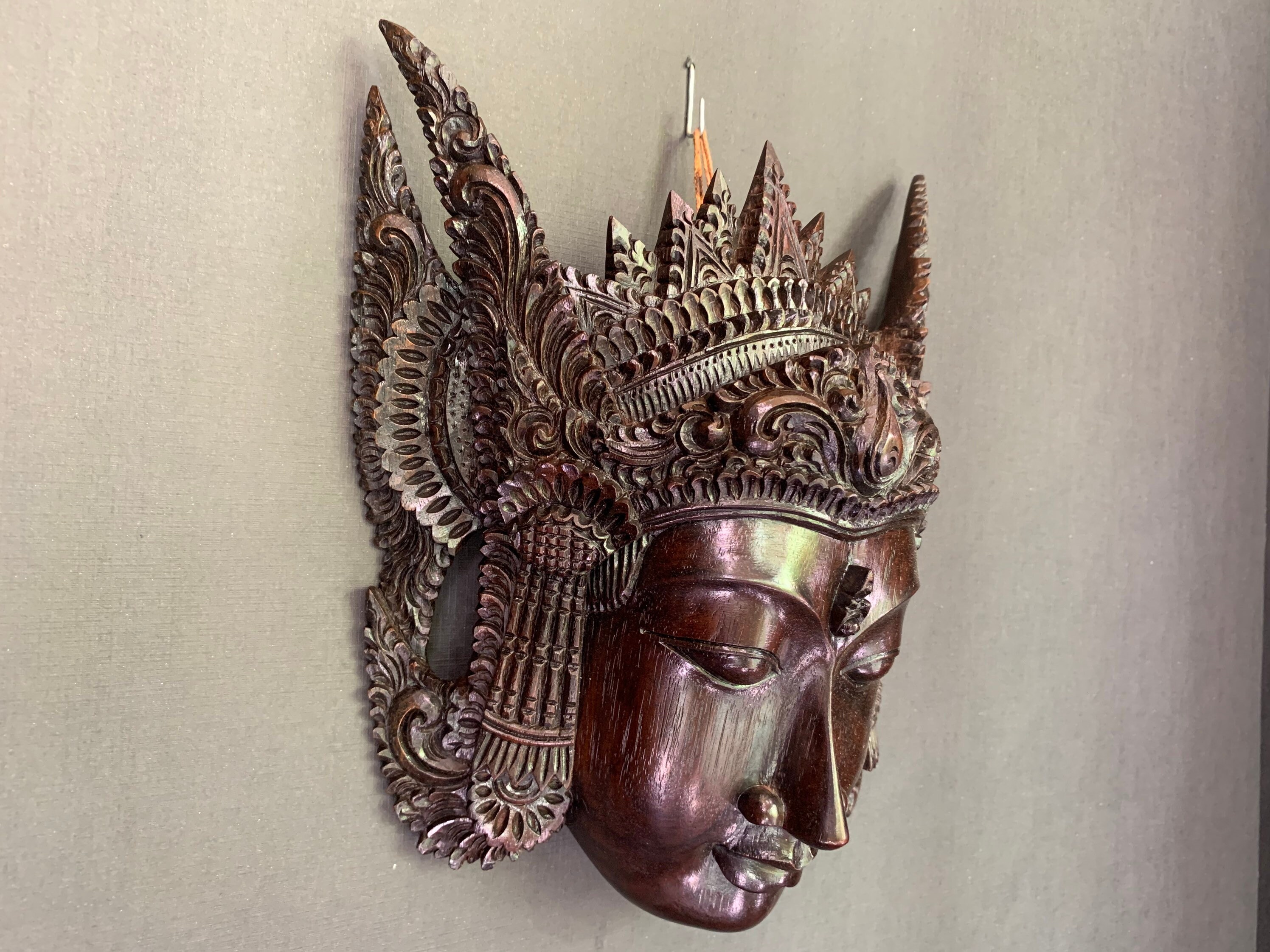 Dewi Sri Wooden Mask Devi Sri Limited Edition Balinese - Etsy