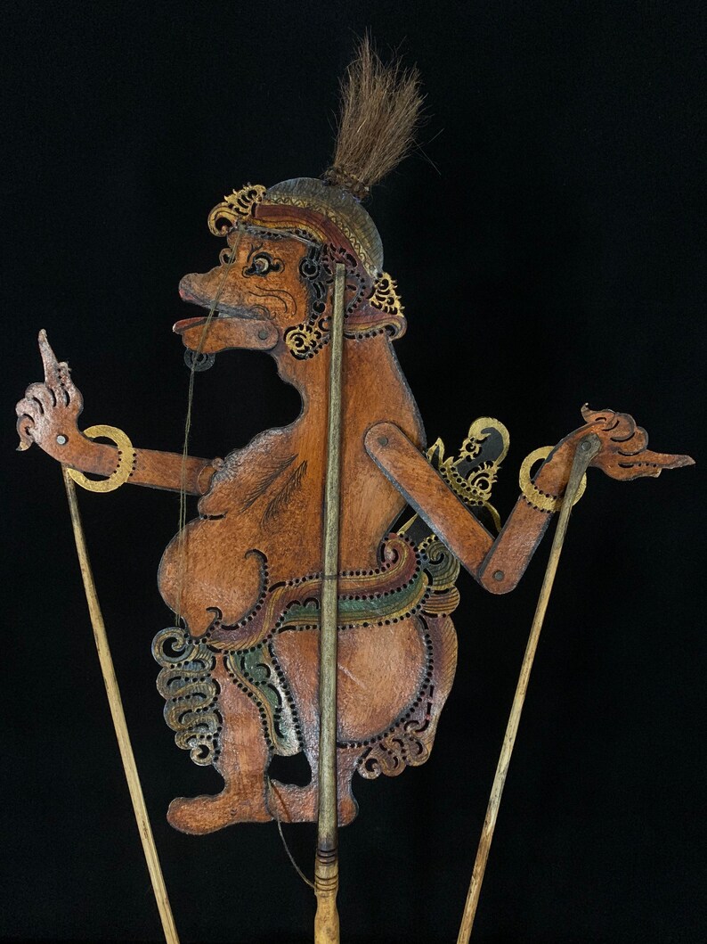 Vintage Balinese Wayang Kulit Puppet, Sangut Shadow Theater Decor - Etsy