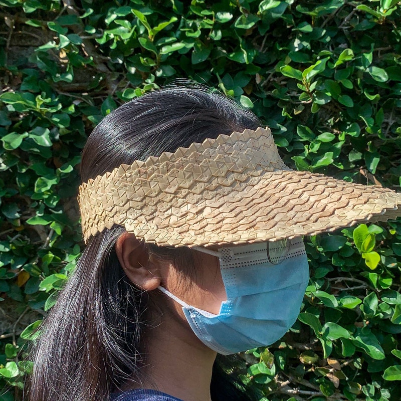 Straw Visor - Etsy