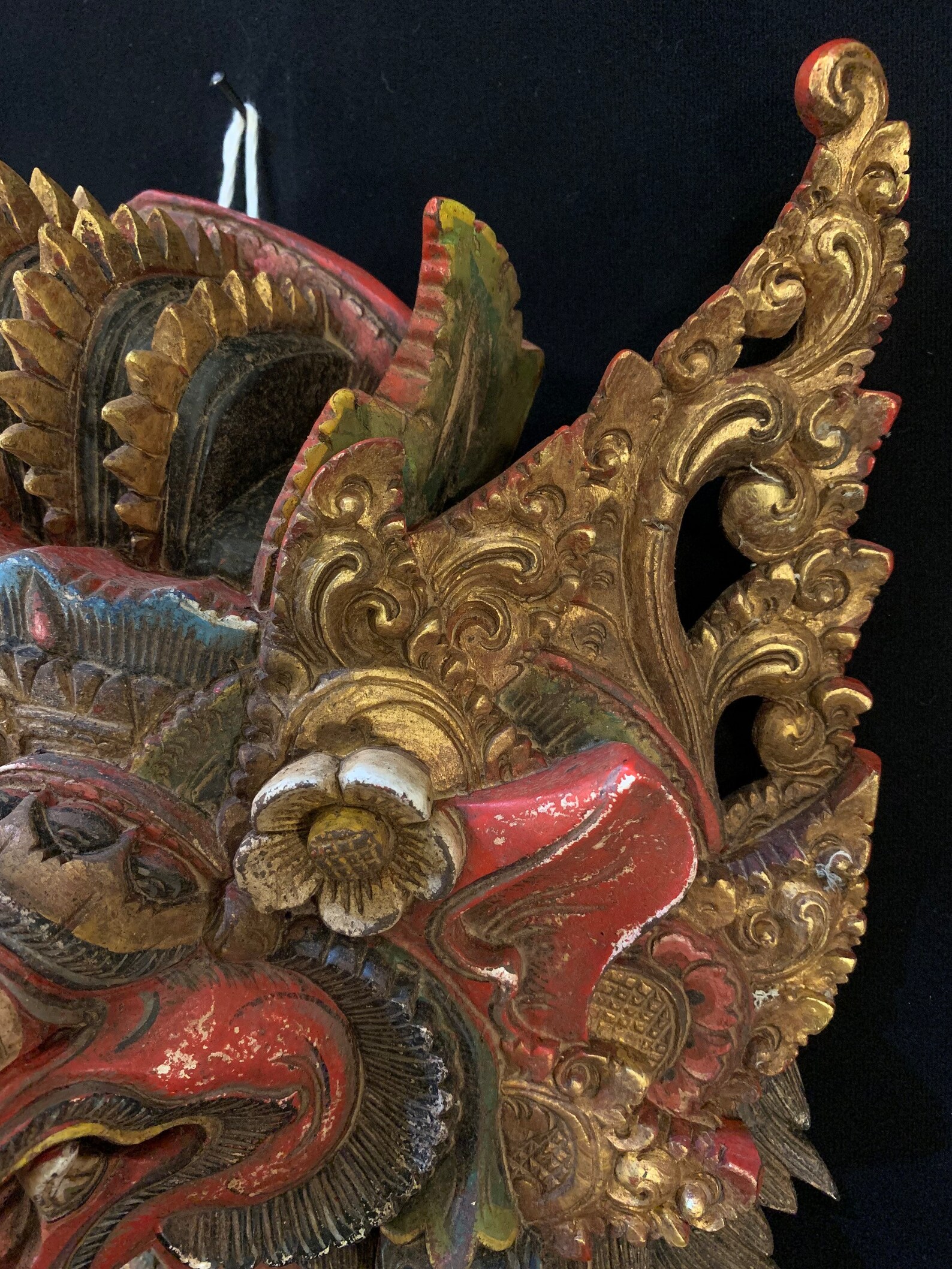 HUGE Antique Garuda Wooden Balinese Mask Paksi Bali Eagle Mask Home ...