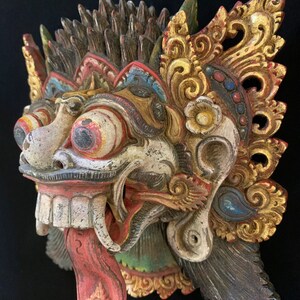 Rangda Bali Mask Balinese Mythology Demon Queen Balinese Mask Wood ...