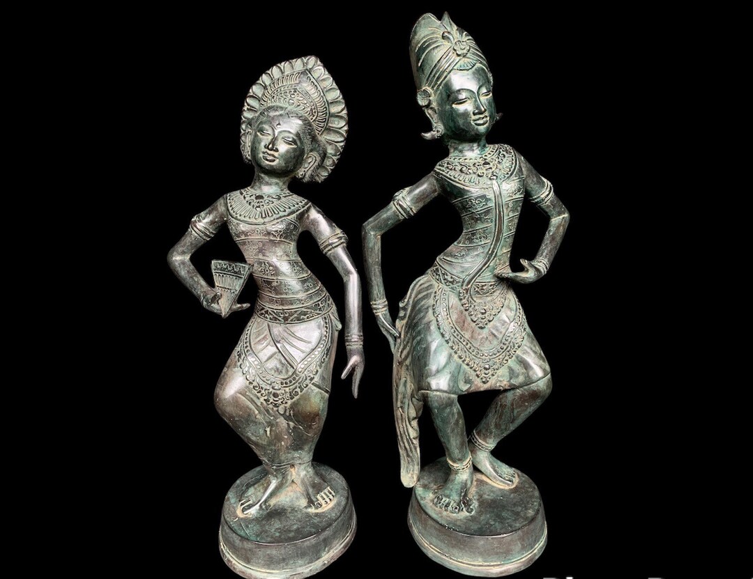 Bronze Balinese Dancer Statue: Kecak Janger, Bali Art Decor - Etsy