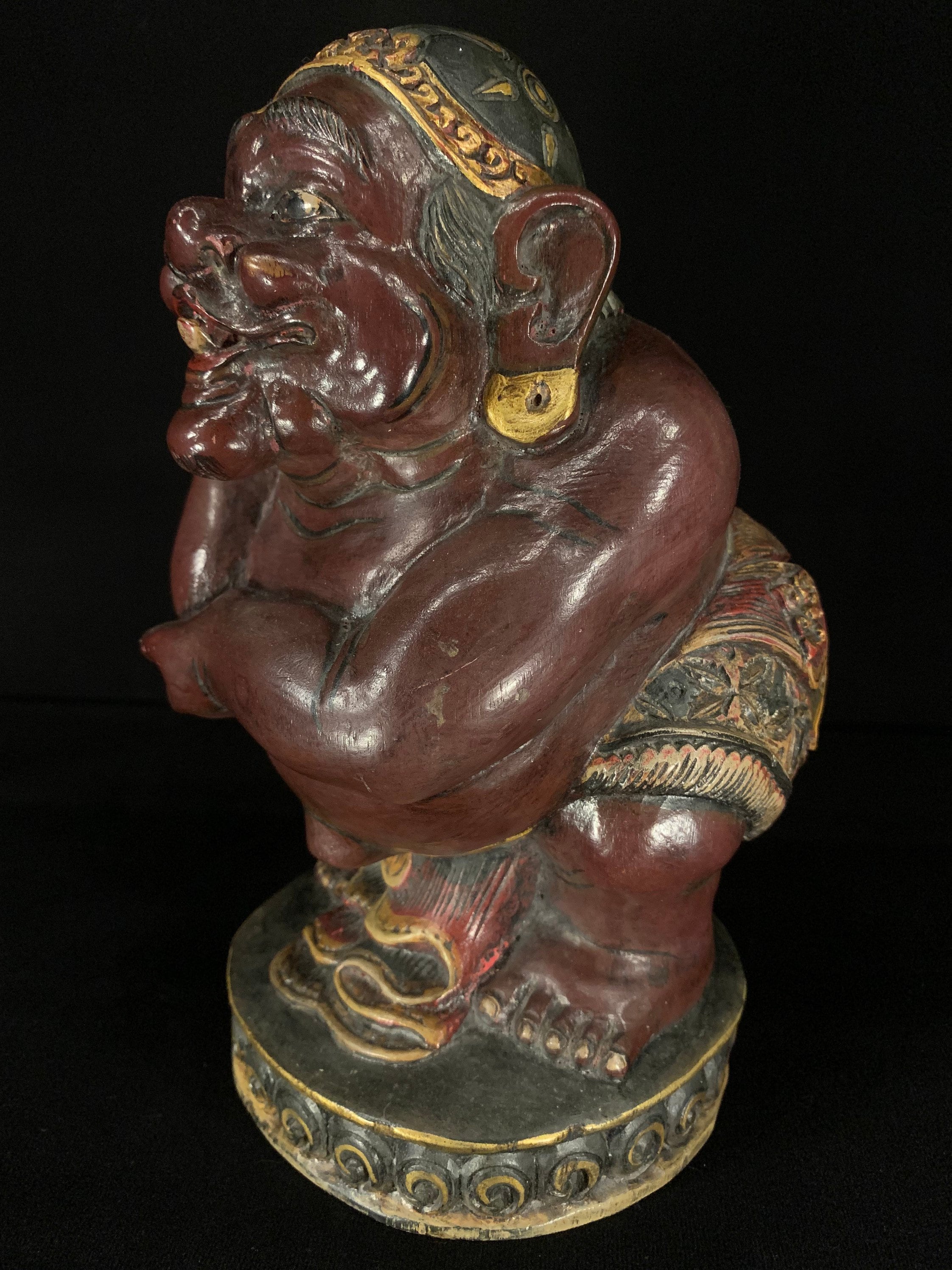 Semar Vintage Wood Statue Bali Wood Sculpture Balinese Legend Antique ...