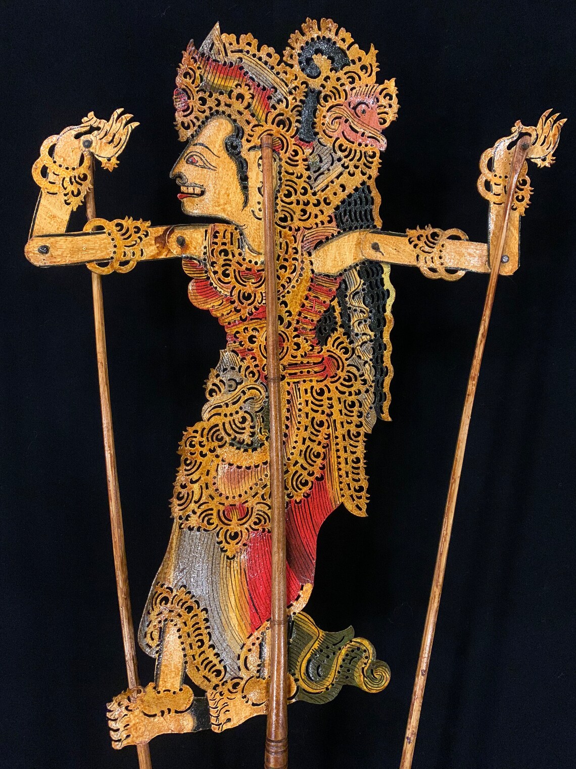 Vintage Indonesian Puppets, Wayang Kulit, Balinese Wayang, Puppets ...