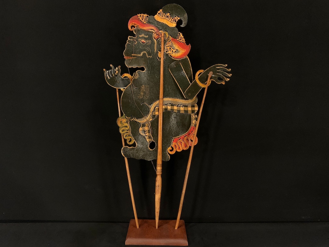 Vintage Wayang Kulit, Malen Balinese Wayang, Old Indonesian Shadow ...