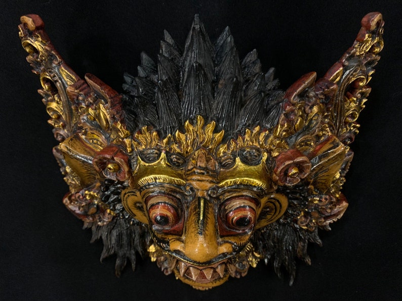 Antique Narasimha Bali Wooden Mask Balinese Lion Wood - Etsy