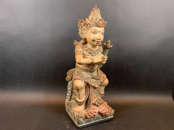 Baladeva Wood Statue Balarama Statue Bali Vintage Wooden | Etsy