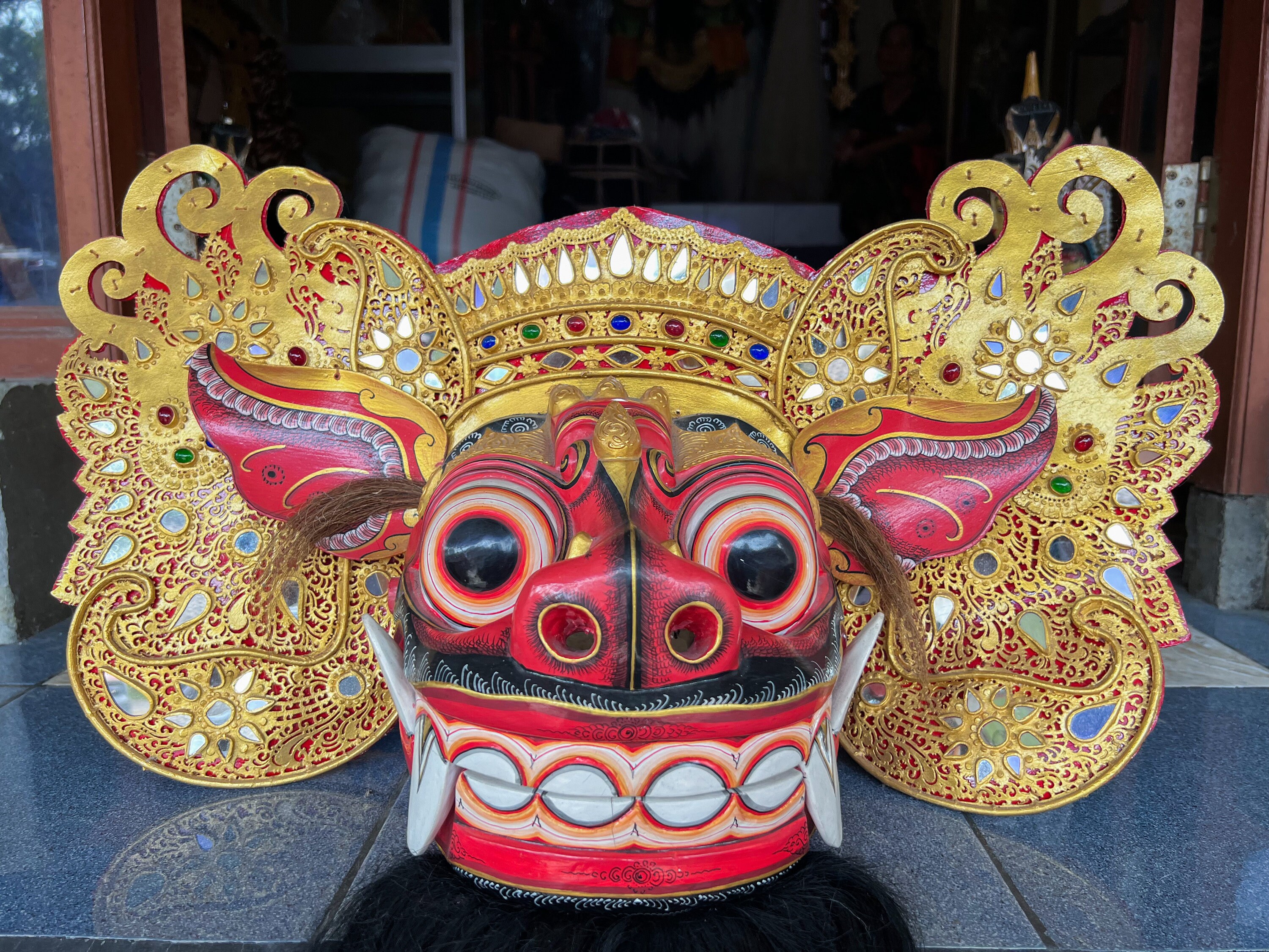 Barong Mask Wooden Barong Bali Mask Balinese Barong Hand Carved Barong ...