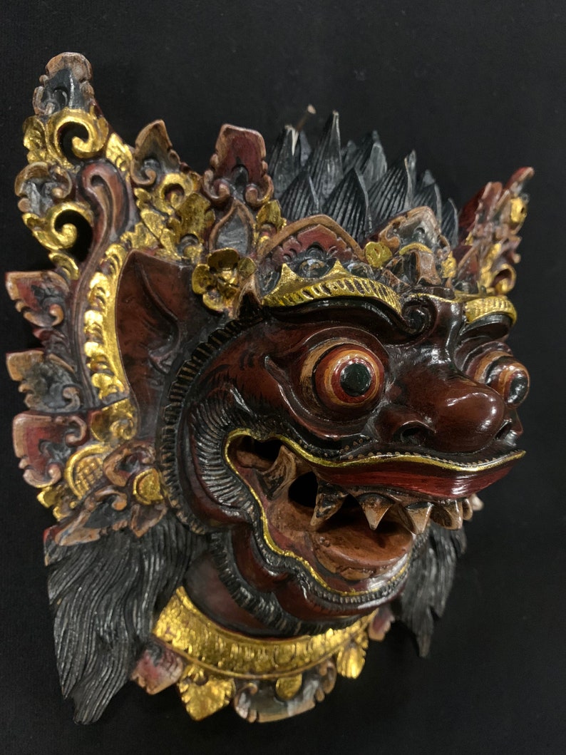 Vintage Boma Wood Balinese Mask Boma Bali Mask Hand Carving - Etsy