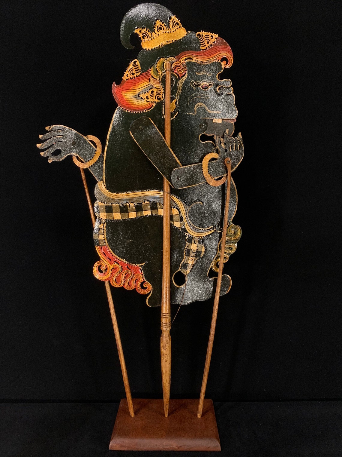 Vintage Wayang Kulit, Malen Balinese Wayang, Old Indonesian Shadow ...
