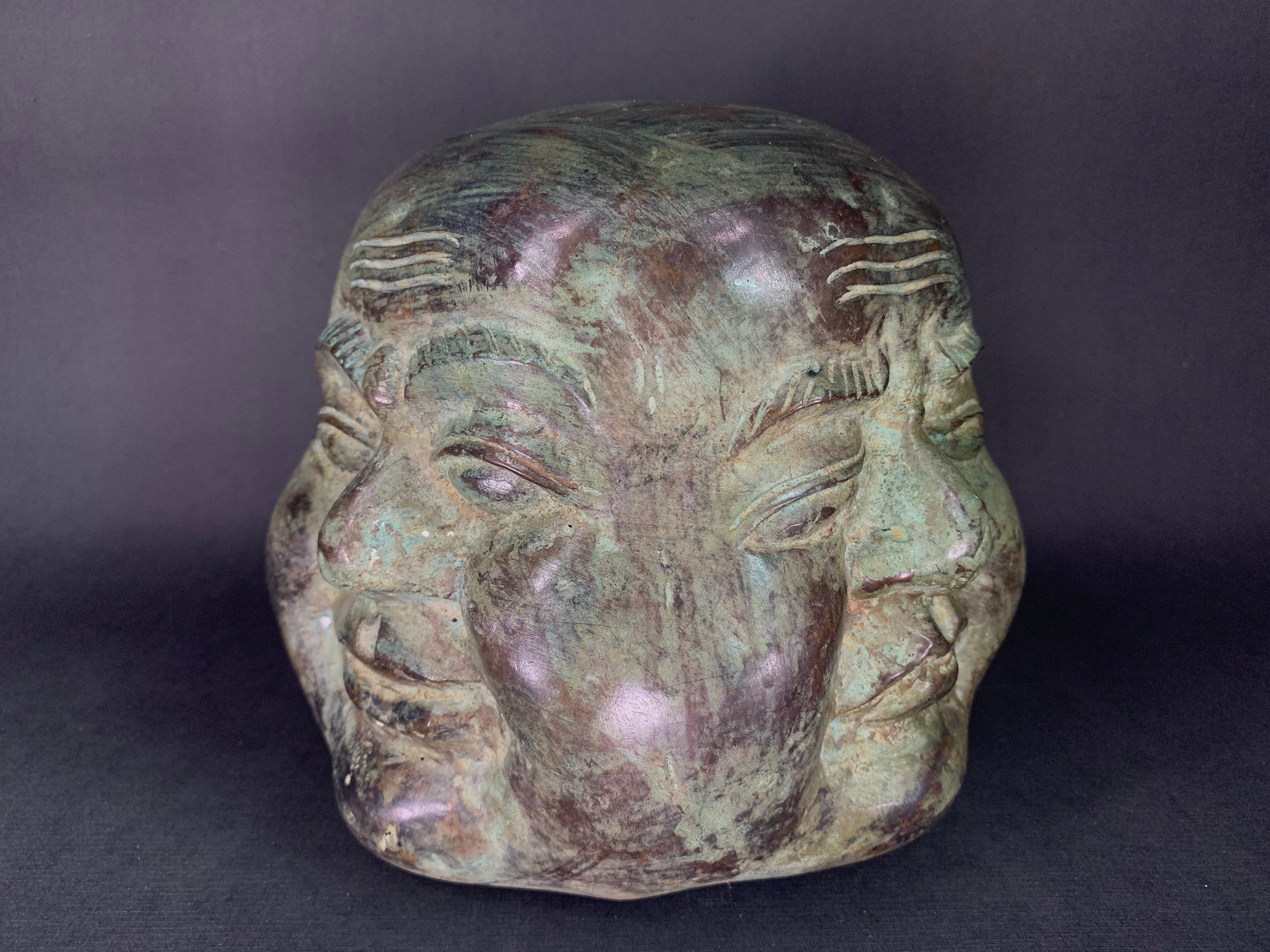 Buddha Head Bronze Statue 4 Faces Buddha Sculpture Buddha Figurine Home ...