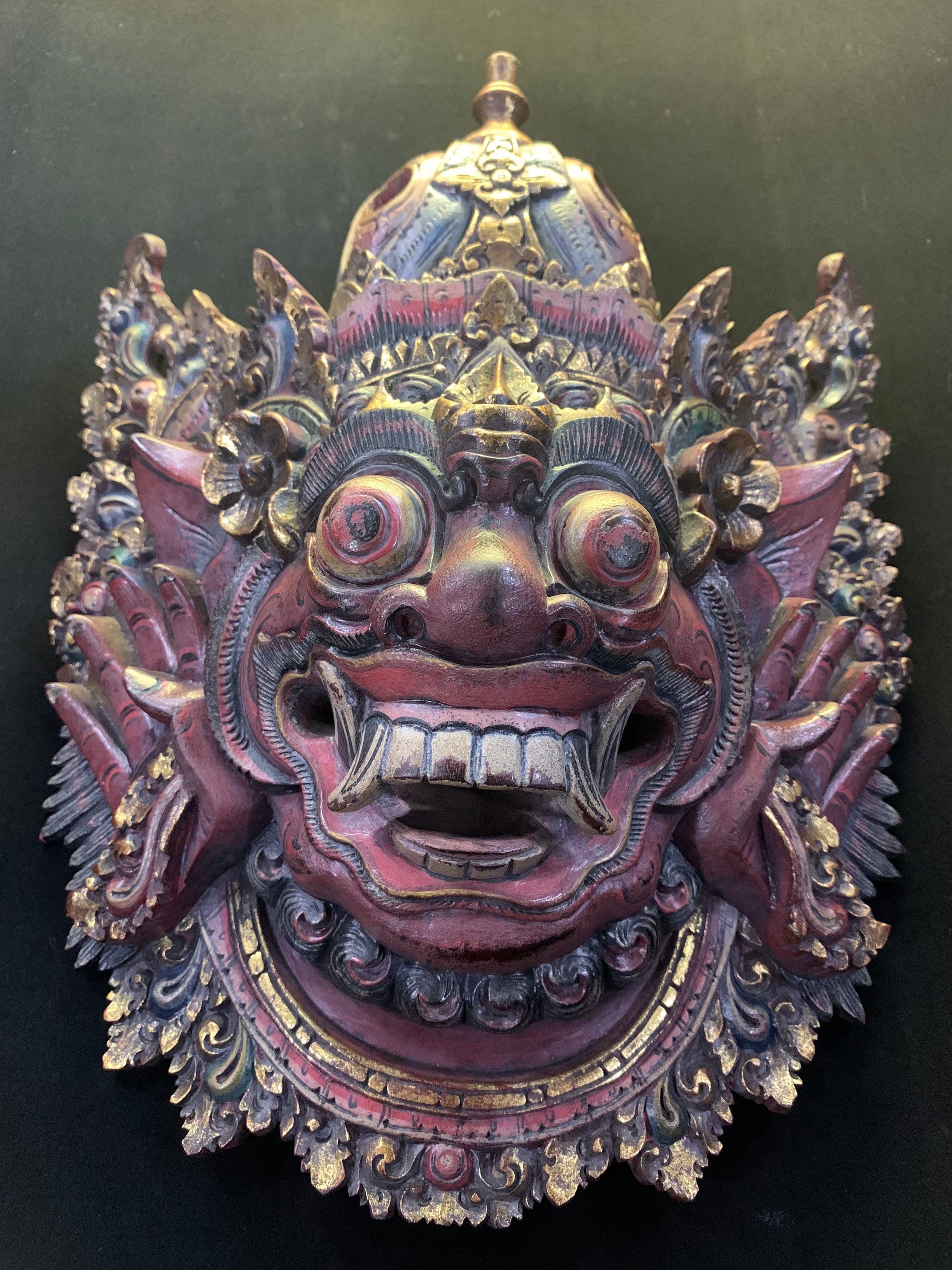 Vintage Boma Wood Balinese Mask Boma Bali Hand Carving Home - Etsy