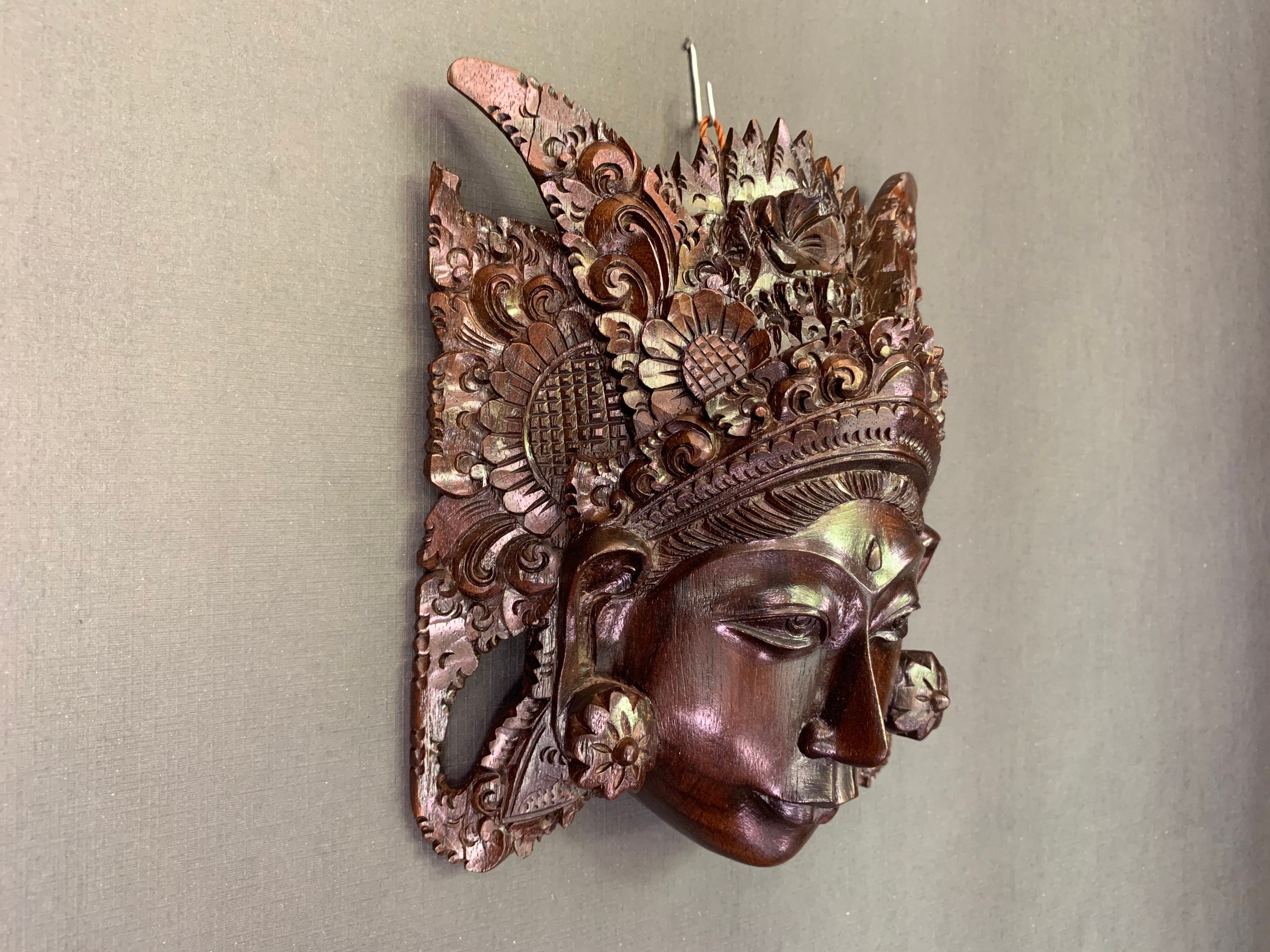 Dewi Sri Wooden Mask, Devi Sri, Limited Edition, Balinese Mask, Wooden ...