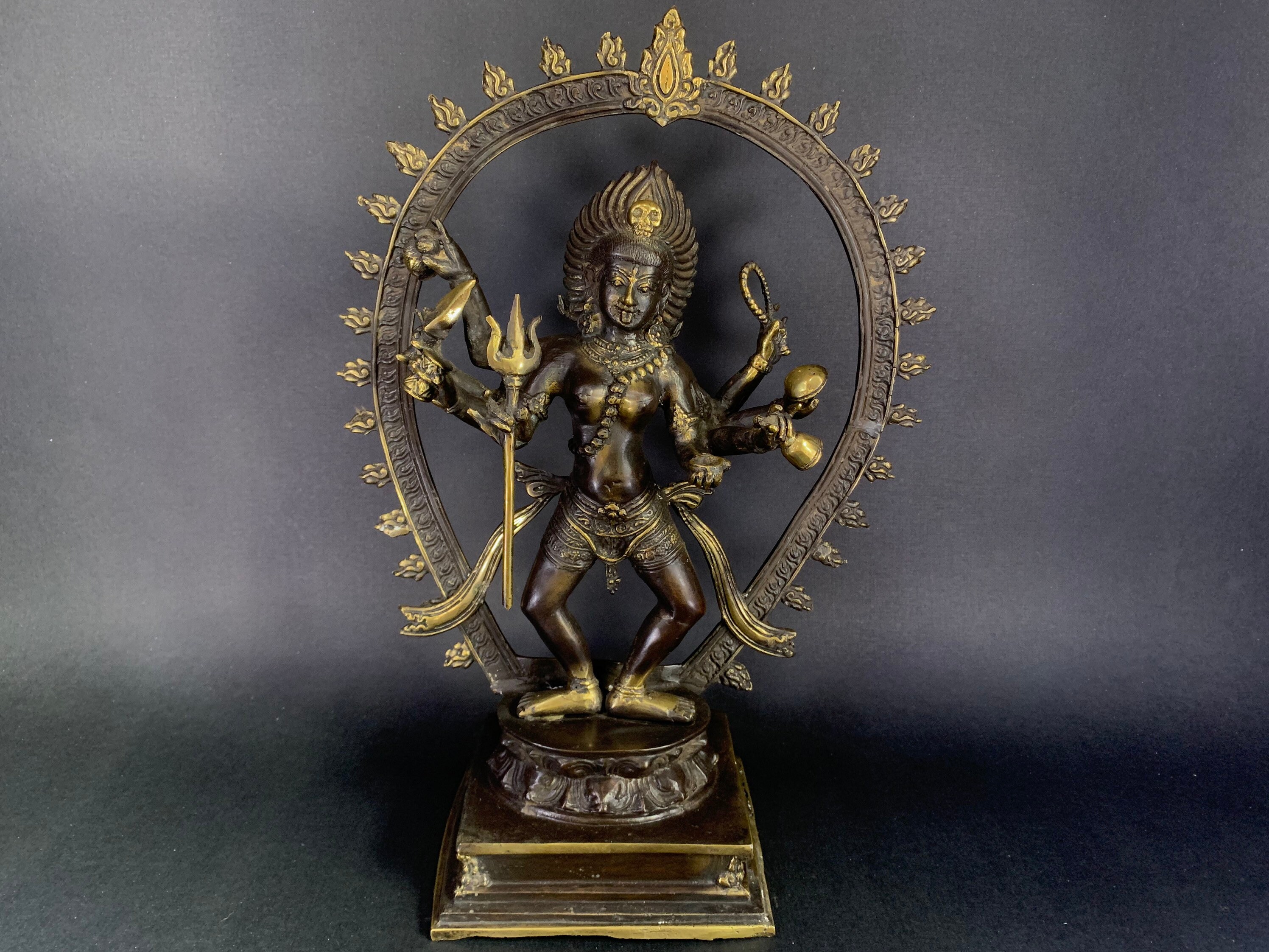 Mahakali Bronze Statue Maa Kali Hindu Goddess Sculpture Kali Statue ...