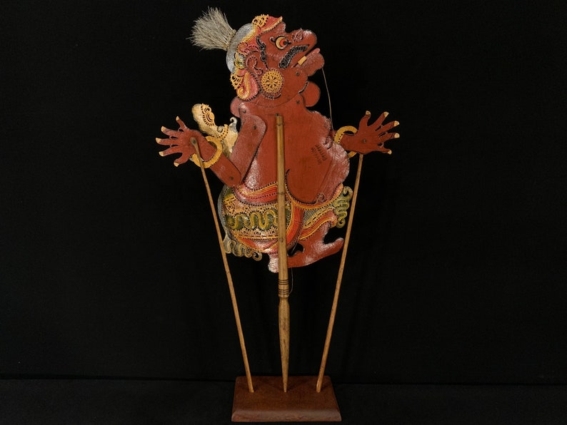 Vintage Balinese Wayang Kulit Puppet, Shadow Theater Decor (21x8 ...